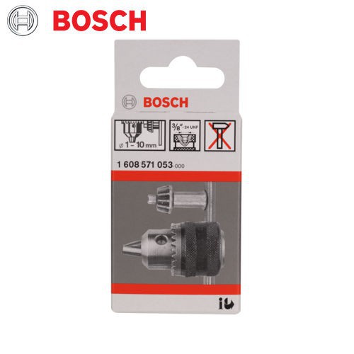 BOSCH DRILL CHUCK WITH KEY - 1-10MM 3/8"-24UNF 2608571078 HAND DRILL ...