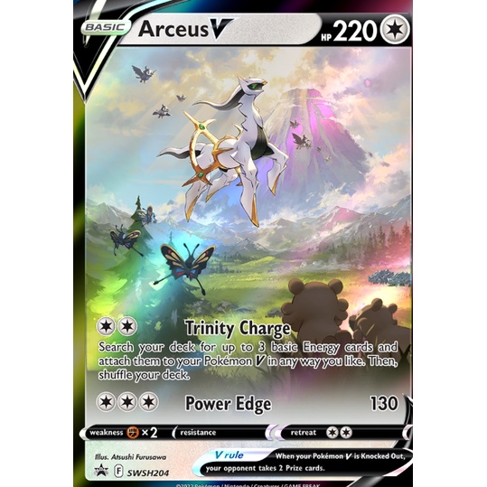PTCGO In-game Card : Full art Arceus V pokemon card | Shopee Malaysia