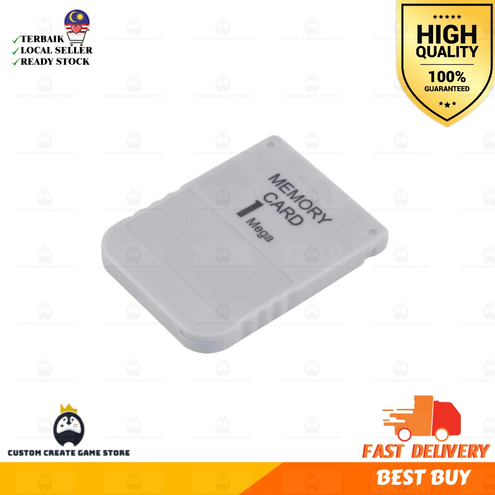 PS1 Memory Card 1 Mega Memory Card For Playstation 1 One PS1 PSX Game ...