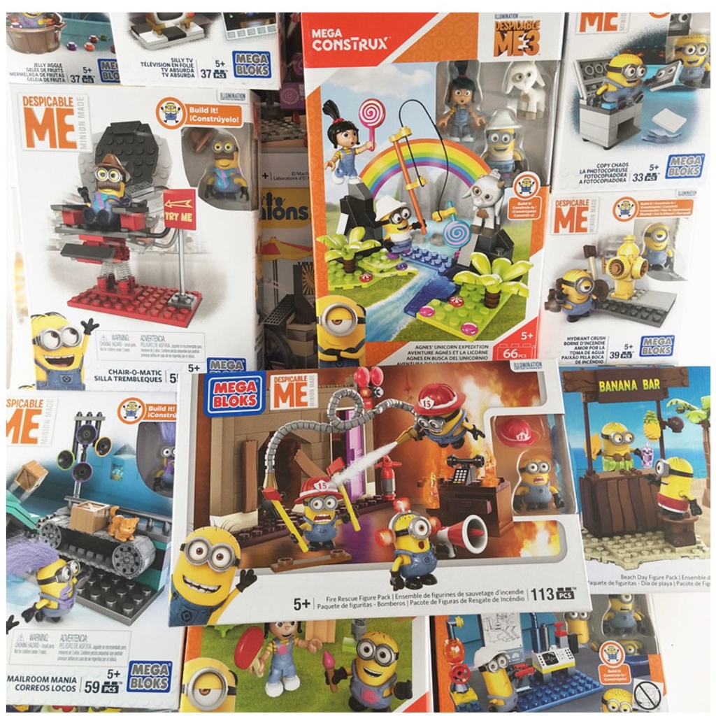 Mega Bloks Construx Building Blocks Despicable Me Minions model toys ...