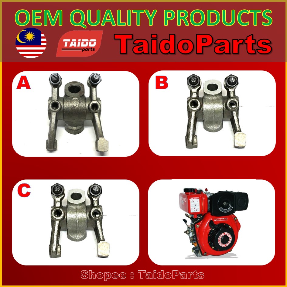 Yanmar Engine L100 L60 L40 Rocker arm complete set inlet and exhaust ...