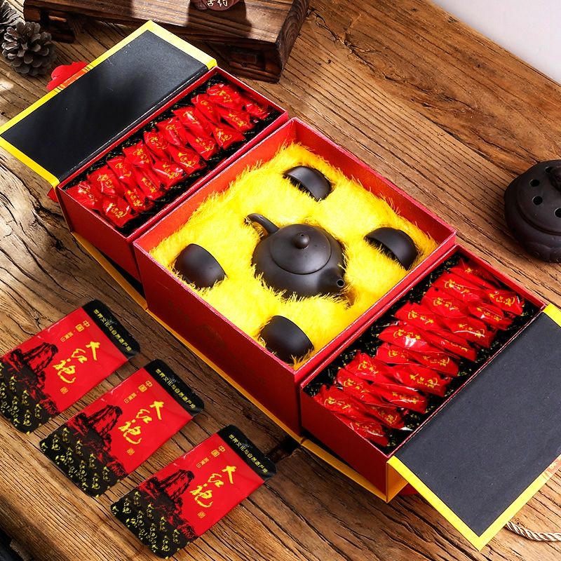 茶叶礼盒装 Da Hong Pao Chinese Tea Gift Set | Shopee Malaysia