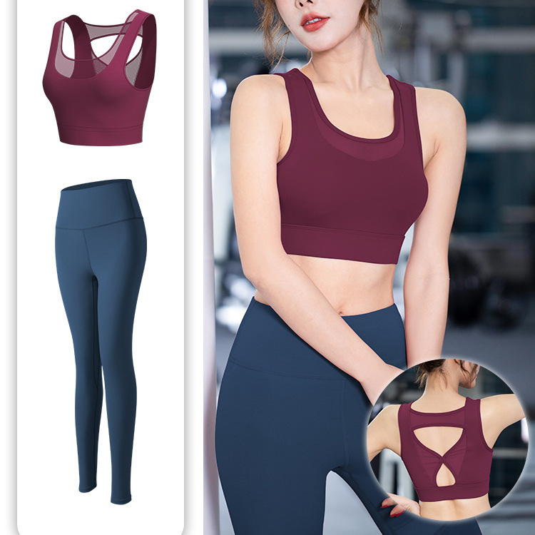 Women's 2-piece Sportswear Suit Running Gym Yoga Exercise Fitness ...