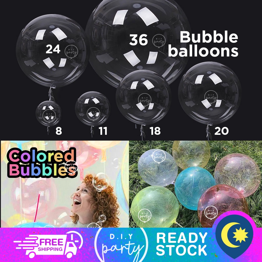 5 8 10 11 18 20 24 36 Transparent Bubble Balloon Clear BoBo Belon INCH ...