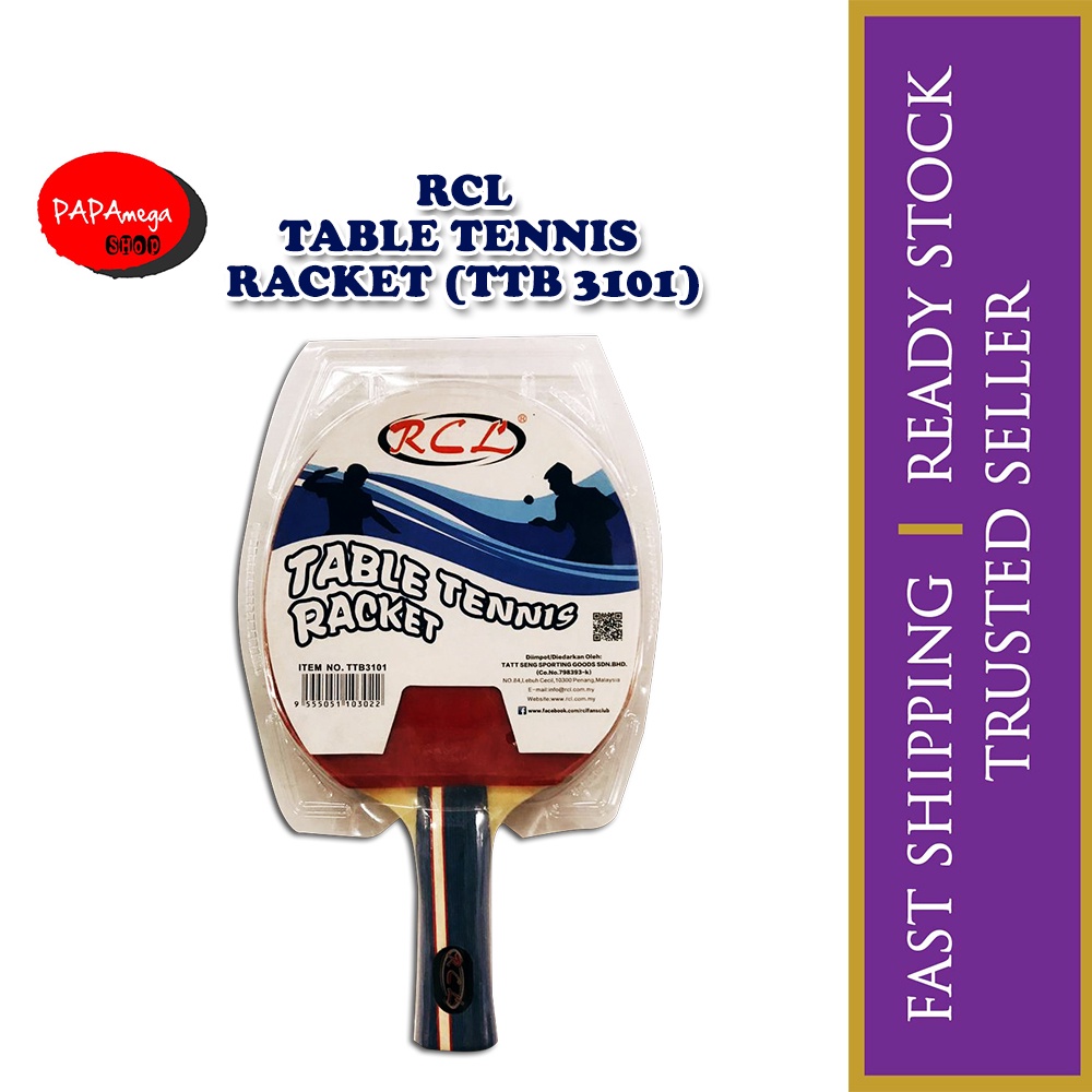 RCL TABLE TENNIS RACKET (TTB 3101) | Shopee Malaysia