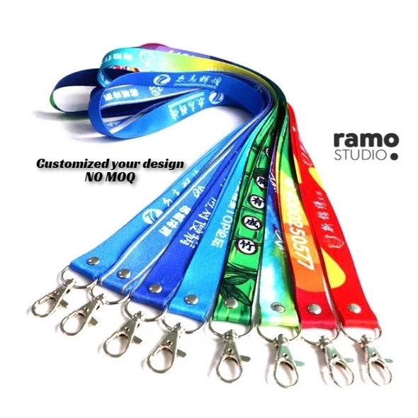 (SAME DAY SHIPPING) Lanyard 20mm Custom Design Full Color Printed (No ...