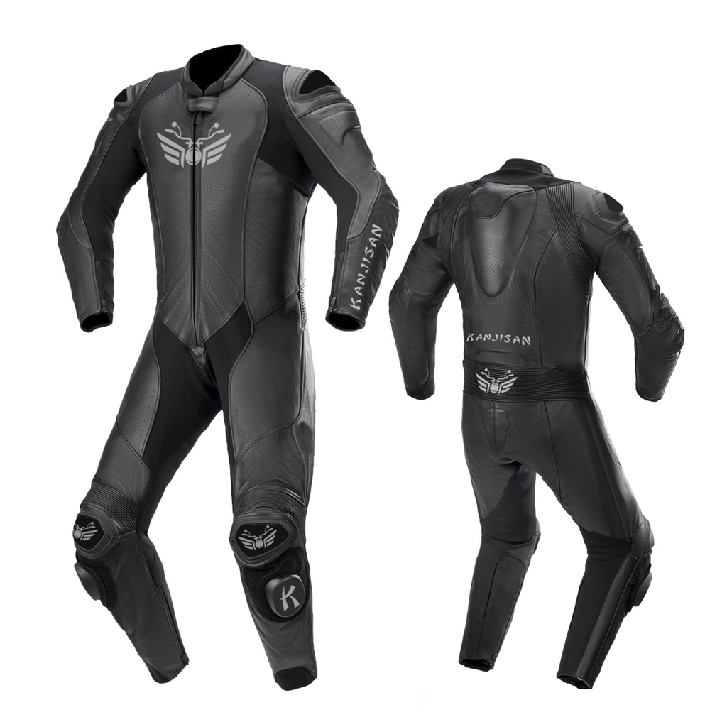 Motorbike Racing Suit Leather Suit Riding Suit Full Safety | Shopee ...