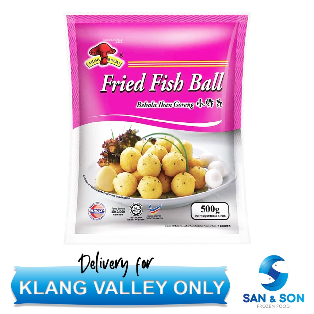 Mushroom Fried Fish Ball 500g bebola ikan goreng San and Son Frozen San&Son | Shopee Malaysia