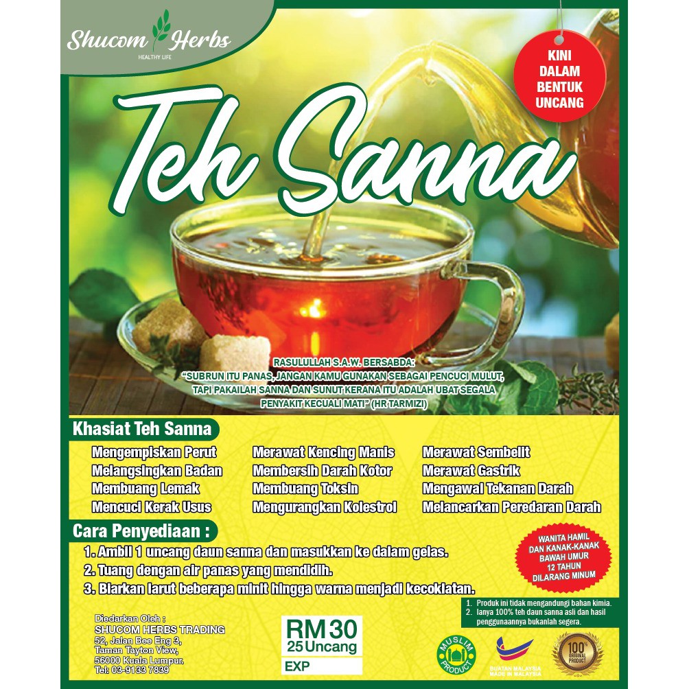 Teh Senna 25 UNCANG Senna Tea Leave Sihat dan berkesan | Shopee Malaysia
