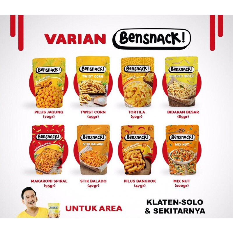 Bensnack by RUBEN ONSU All Variants | Snack | Light Food | Shopee Malaysia