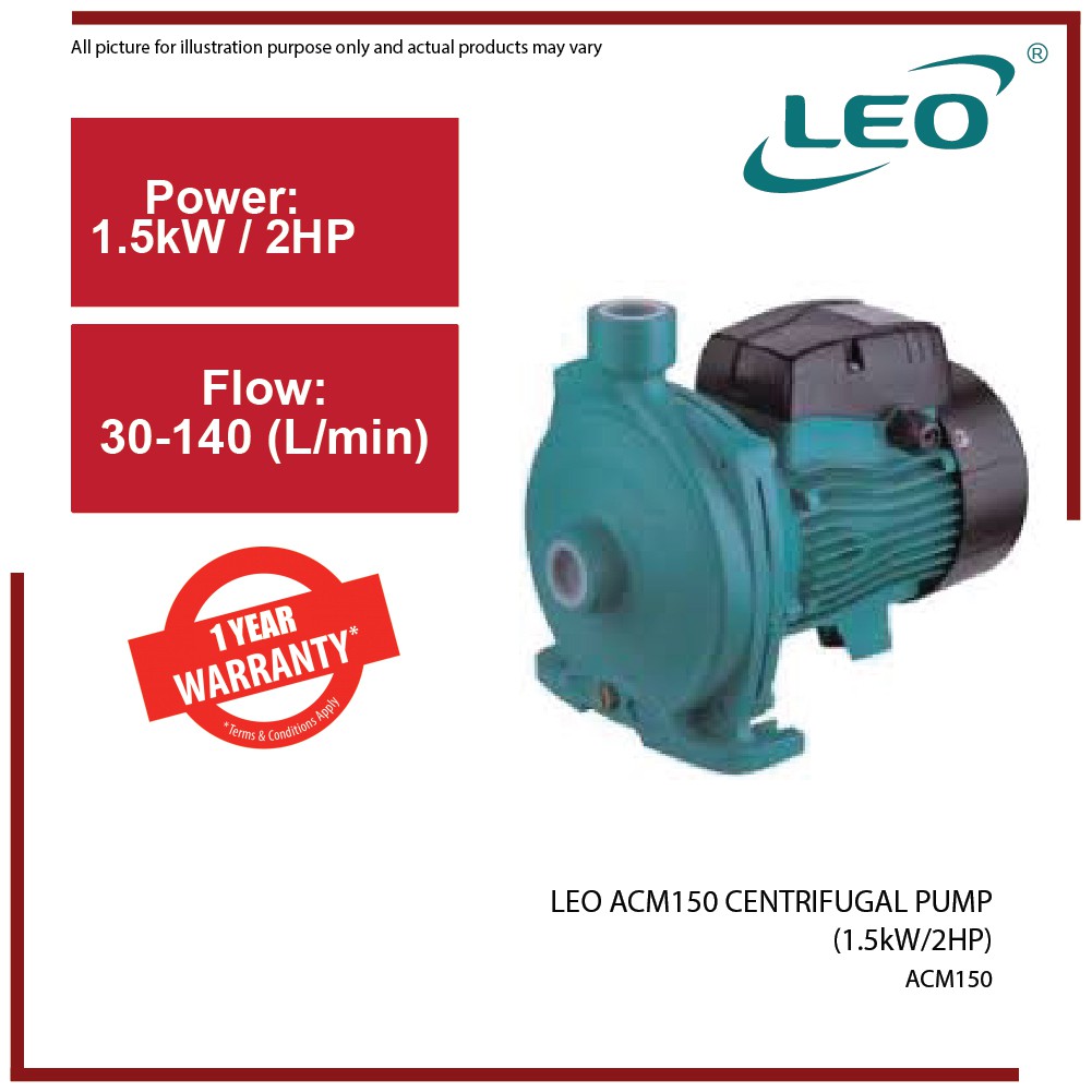 LEO ACM150 CENTRIFUGAL PUMP (1.5kW/2HP) | Shopee Malaysia