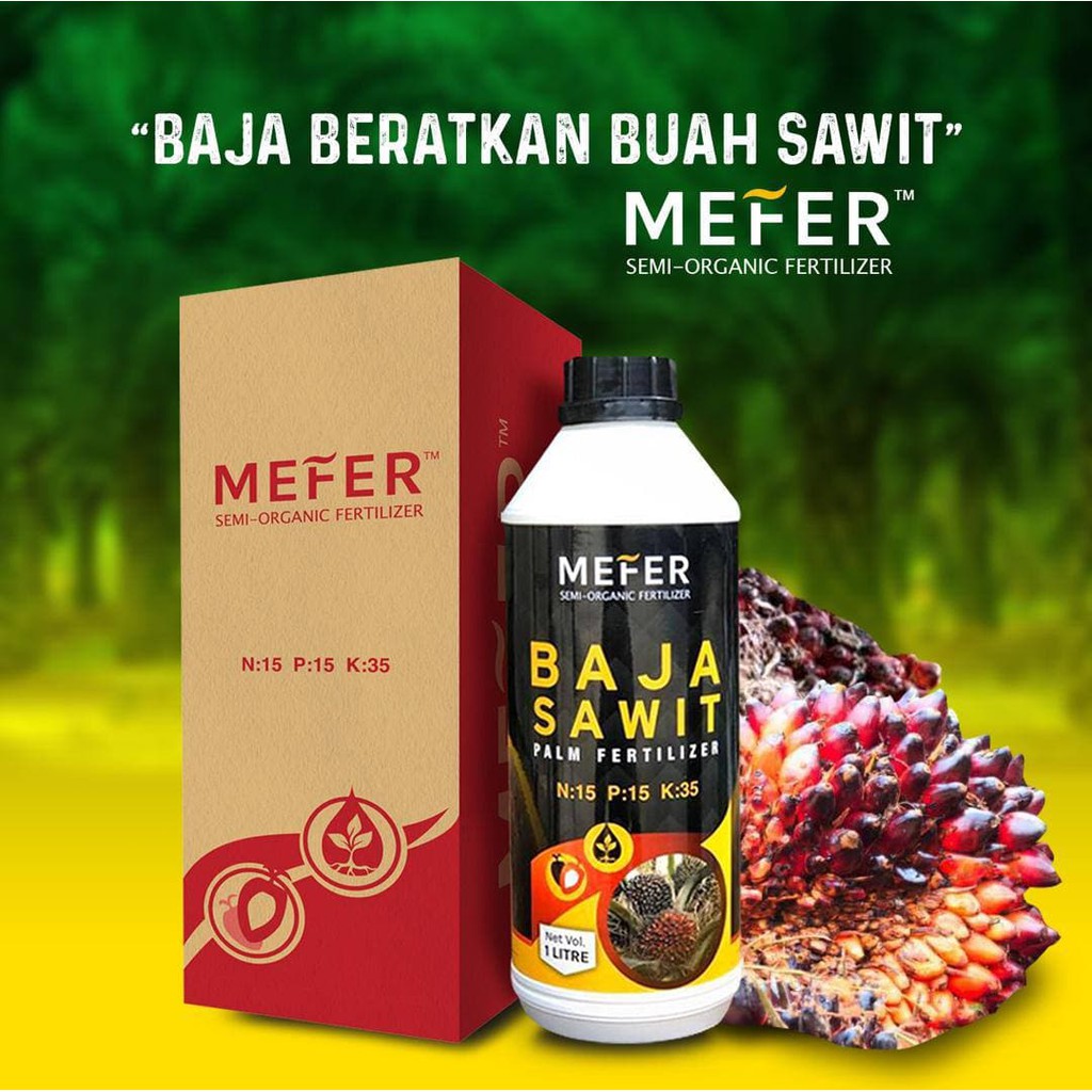 [FREE POSTAGE] BAJA FOLIAR SAWIT MEFER Beratkan Buah sawit (1 Liter ...