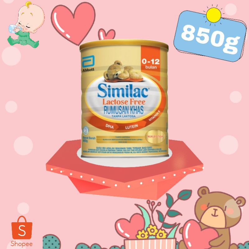 Similac Lactose Free 0-12 bulan-850g | Shopee Malaysia