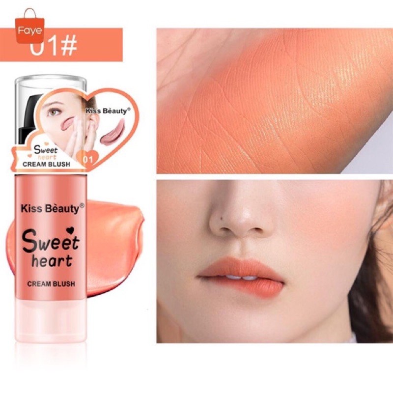 blusher cream beauty kiss | Shopee Malaysia