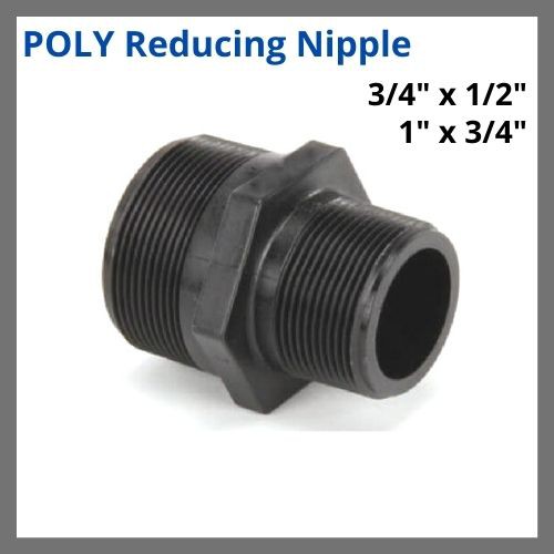 {READY STOCK} Poly Reducing Nipple 3/4" x 1/2" / 1" x 3/4" | Shopee ...