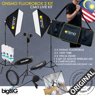 Onsmo TVPSS Green Screen Live Streaming LED Kit Complete with Lights ...