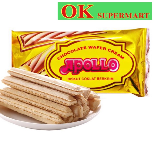 Apollo Chocolate Wafer Cream 12 x 11gm | Shopee Malaysia