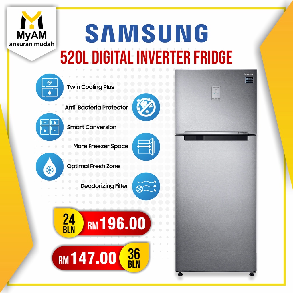 [Peti Sejuk] Ansuran Mudah Samsung 520 Litre Top Freezer Digital ...