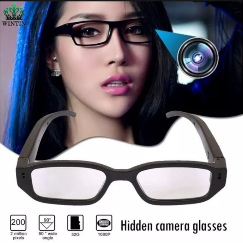 Cermin Mata Berkamera Rahsia, Glasses Camera 1080P HD Eyewear Spy ...