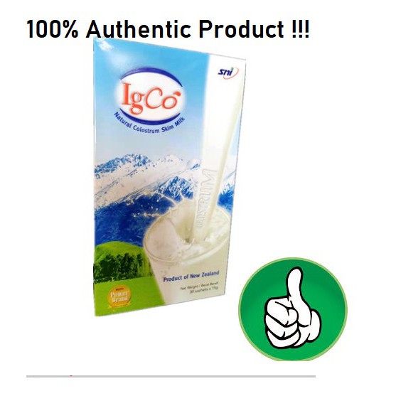🐮100% Authentic IGCO Natural Colostrum Skim Milk 30sachets/1box 牛初乳 ...
