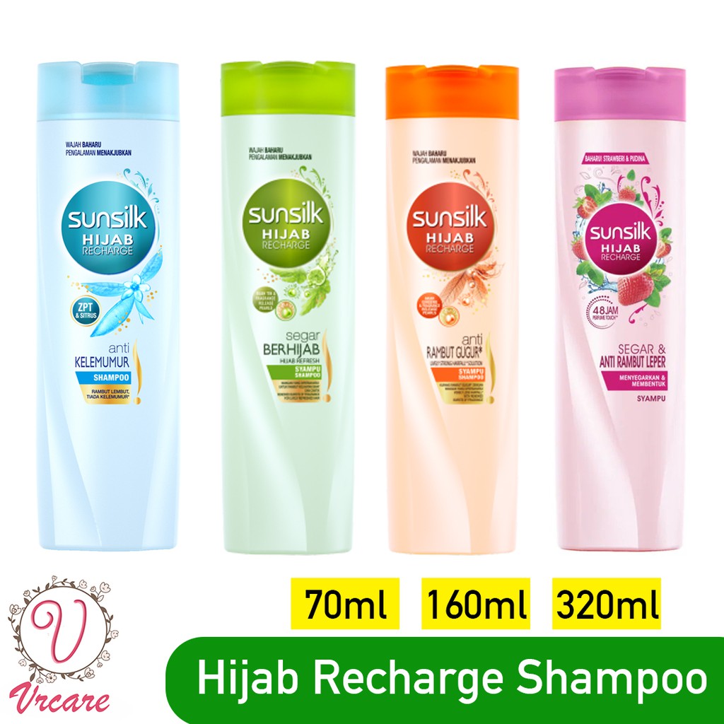 Sunsilk Hijab Recharge Shampoo 70ml 160ml 320ml , Anti Dandruff ...