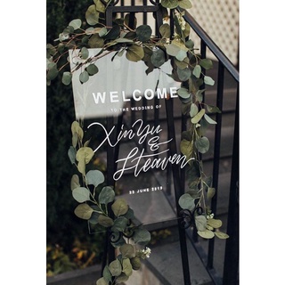 Wedding Welcome Board Sign Photobooth Guest Papan Tanda Perkahwinan ...