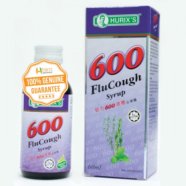 HURIX'S 600 FLUCOUGH SYRUP 60ML | Shopee Malaysia