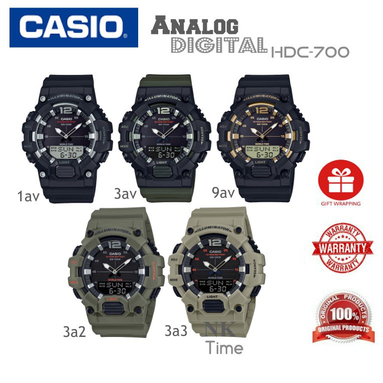 Casio HDC-700 Youth Analog-DIgital Watch | Shopee Malaysia