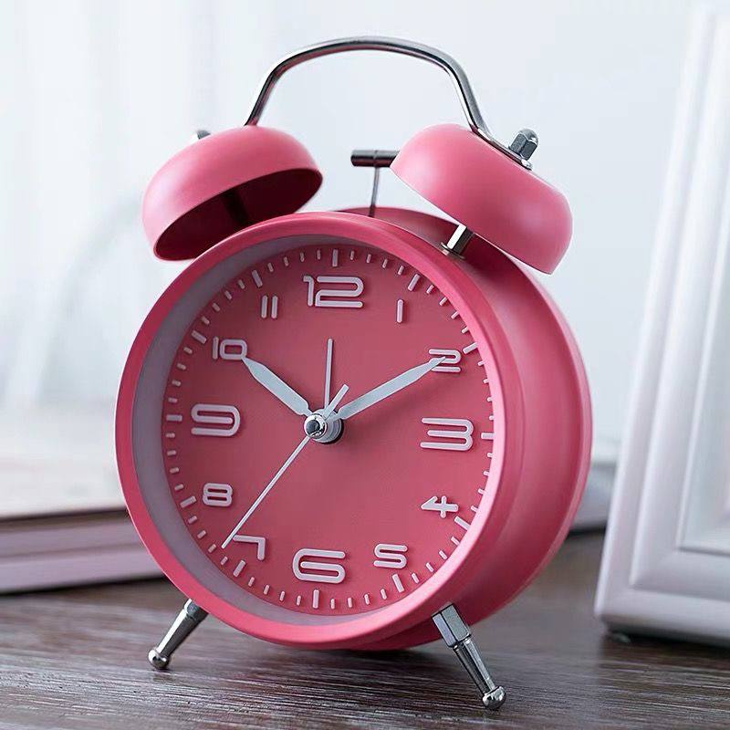 Muji Style Alarm Clock Silent Wall Clock Small Round Table Clock ...