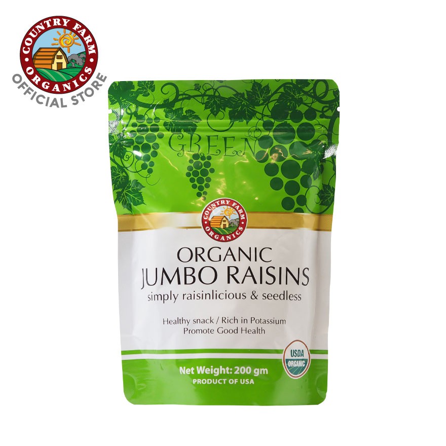 Country Farm Organics - Organic Dried Green Raisins (200g) | Shopee ...