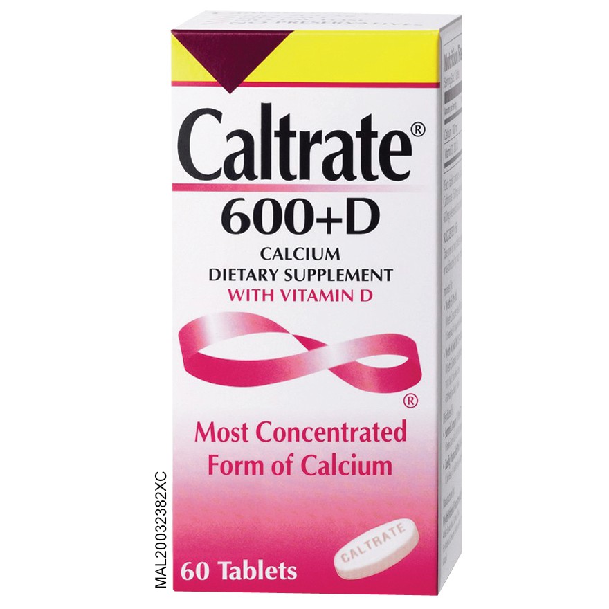 Caltrate 600 D Calcium Dietary Supplement For Bone Health With