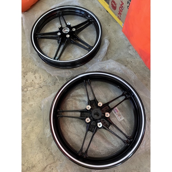 FZ150i NEW FZ V3 & V4 CAST WHEEL SPORT RIM FR & RR (1SET) DEPAN ...