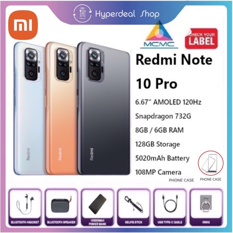 Redmi Note 10S / Redmi Note 10 Pro | (8GB RAM | 128GB ROM) ORIGINAL ...