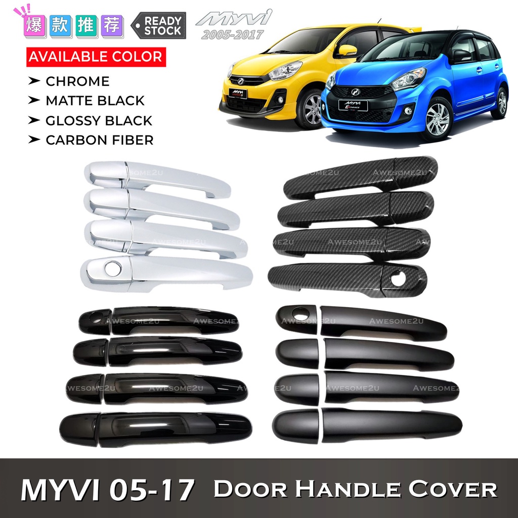 Awesome2u Perodua Myvi 2005-2017 Car Door Handle Cover EZI SE Myvi Lagi ...