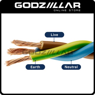 (Godziillar) 3 Core Flexible Cable Wire Wayar Kabel 3 Core | 40/0.193 ...