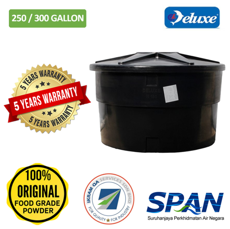 Deluxe Polyethylene Pe Tank Round Type Water Tank (250/300-500/600 ...