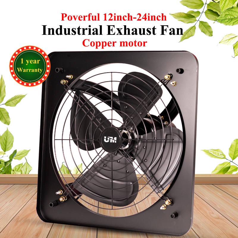 UM 8-24 inch Industrial exhaust fan ventilation fan kipas ekzos ...