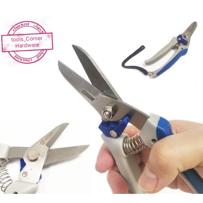 Stainless Steel Pruning Shears Gardening Carbon Steel Scissor Cutter ...