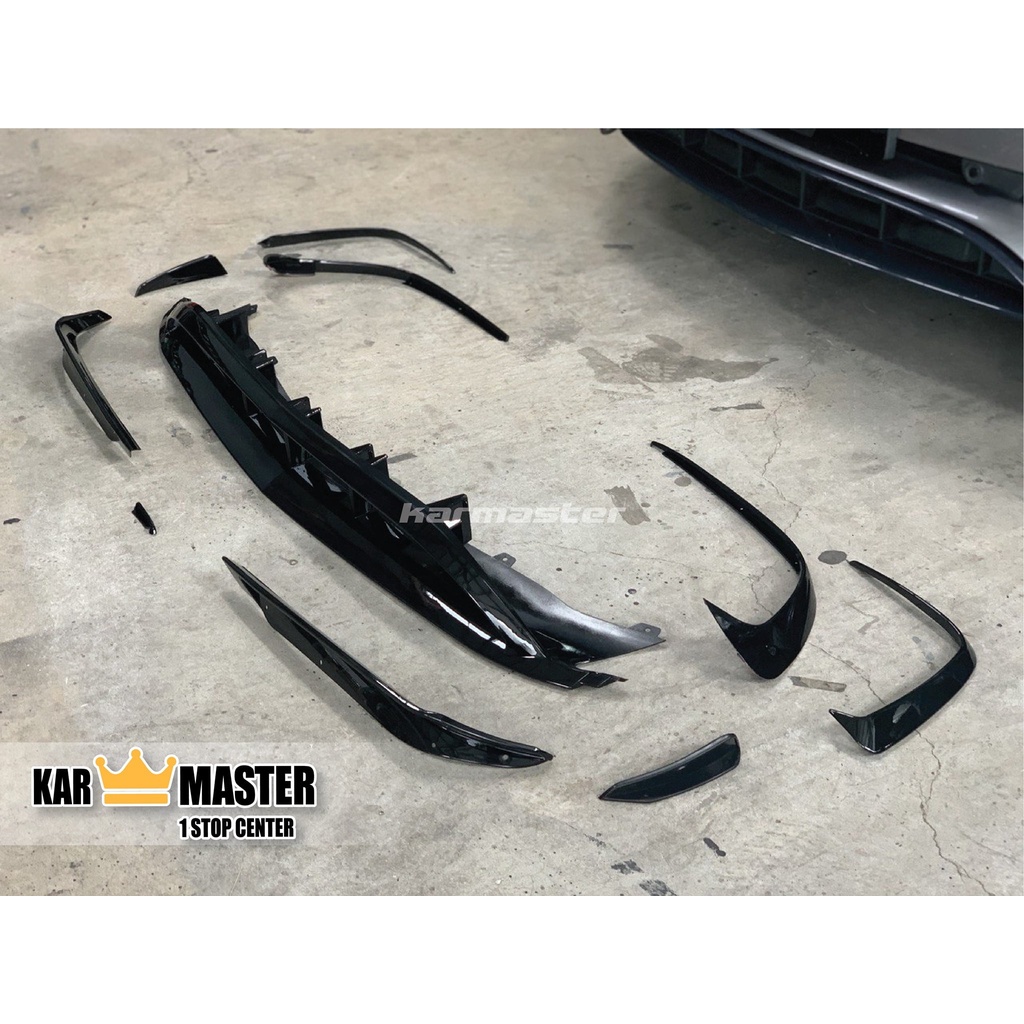 Mercedes Benz W176 A-Class A45 Facelift Front Bumper Canard Set ...