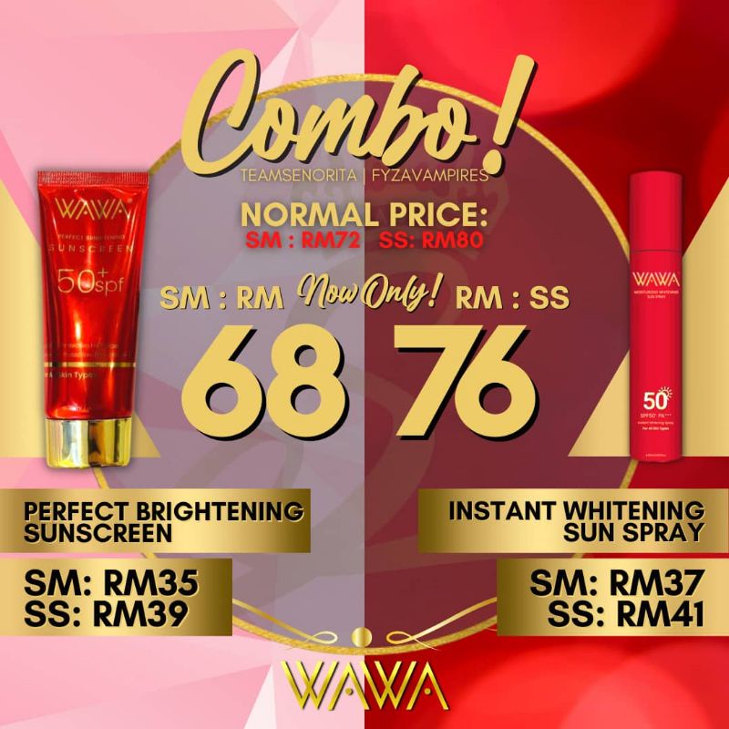 WAWA SUNSCREEN & WAWA SUNSPRAY | WAWA COSMETICS 100% ORIGINAL HQ | HOT SELLING VIRAL 🔥🔥 | Shopee ...