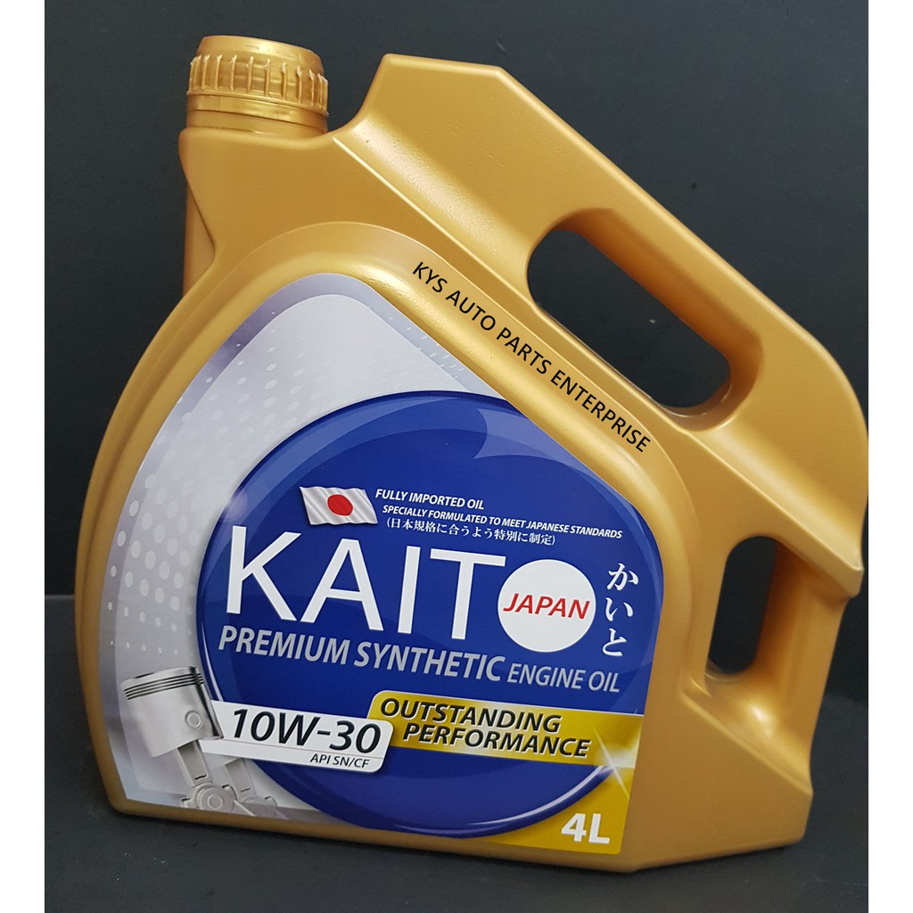 Kaito japan 10w30 sn/cf premium synthetic engine oil - 4 liters | BeeCost