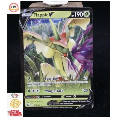 Pokemon Tcg Flapple V From Battle Styles Booster Pack Pokemon Trading ...