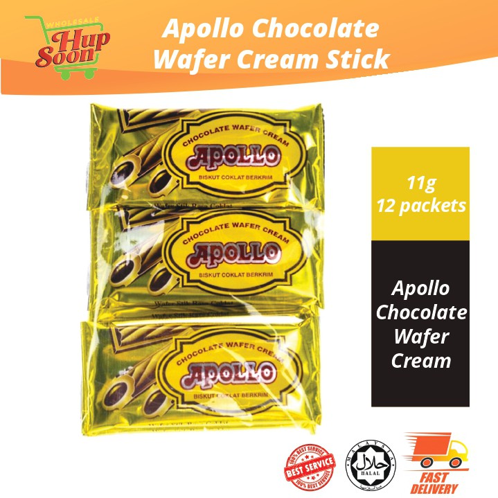 [SNACK] Apollo Chocolate Wafer Stick (12's x 11g) | Shopee Malaysia