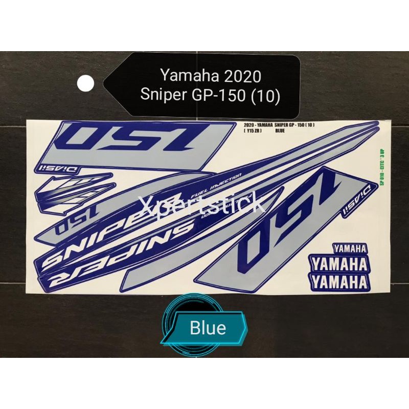Yamaha Y15 Y15ZR SNIPER - 150 GP Edition 2020 (10) Body Sticker - Blue ...
