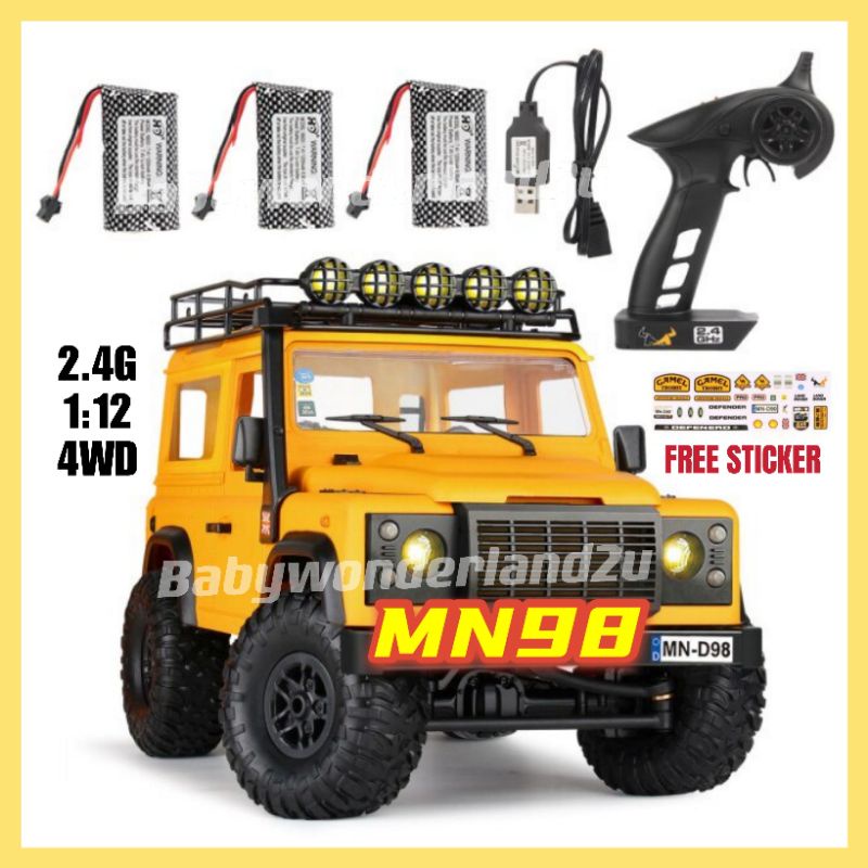 MN98 1:12 RC Car Rock Crawler MN99S MN99 RTR 2.4G 4WD D90 Defender ...