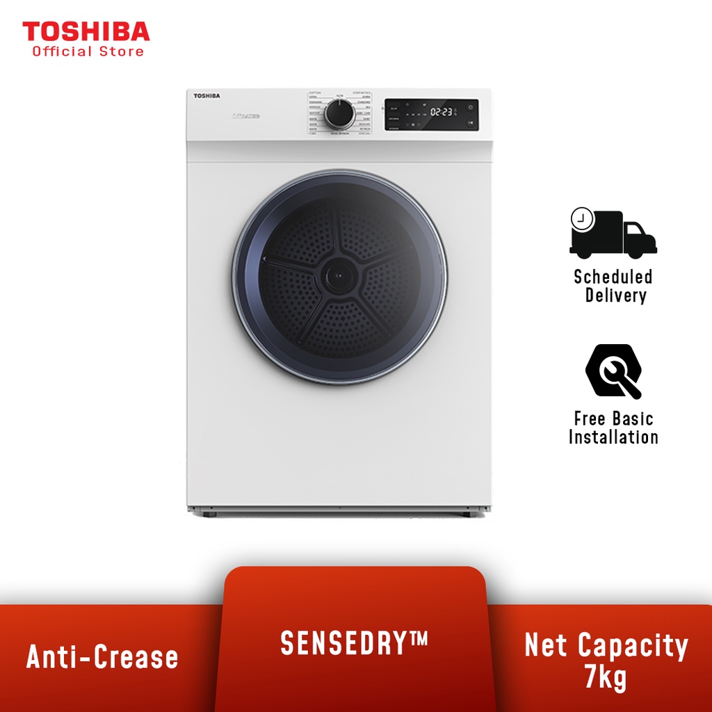 Toshiba TD-H80SEM 7KG SENSEDRY™ Tumble Dryer / Dryer Machine / Clothes Dryer | Shopee Malaysia
