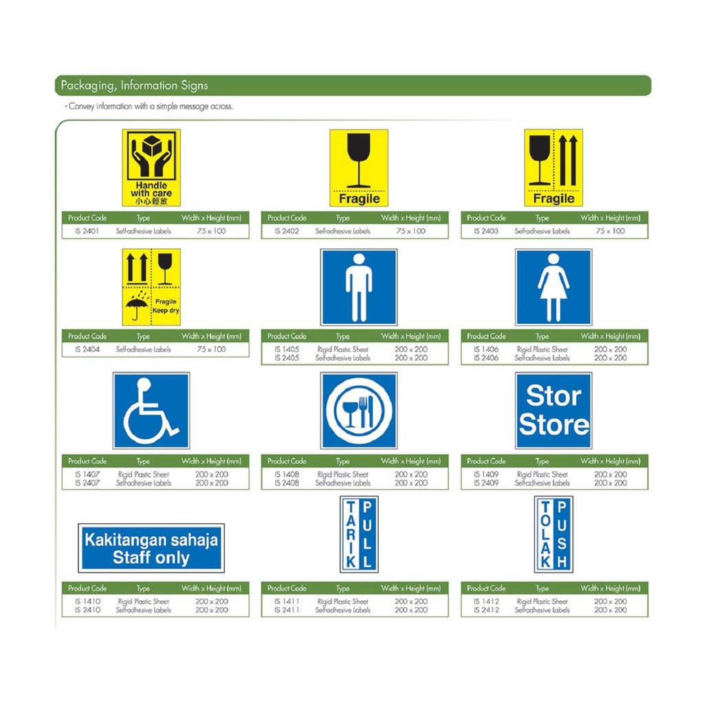 PROGUARD | PACKAGING SIGNAGE - RIGID PLASTIC SHEET / SELF-ADHESIVE ...
