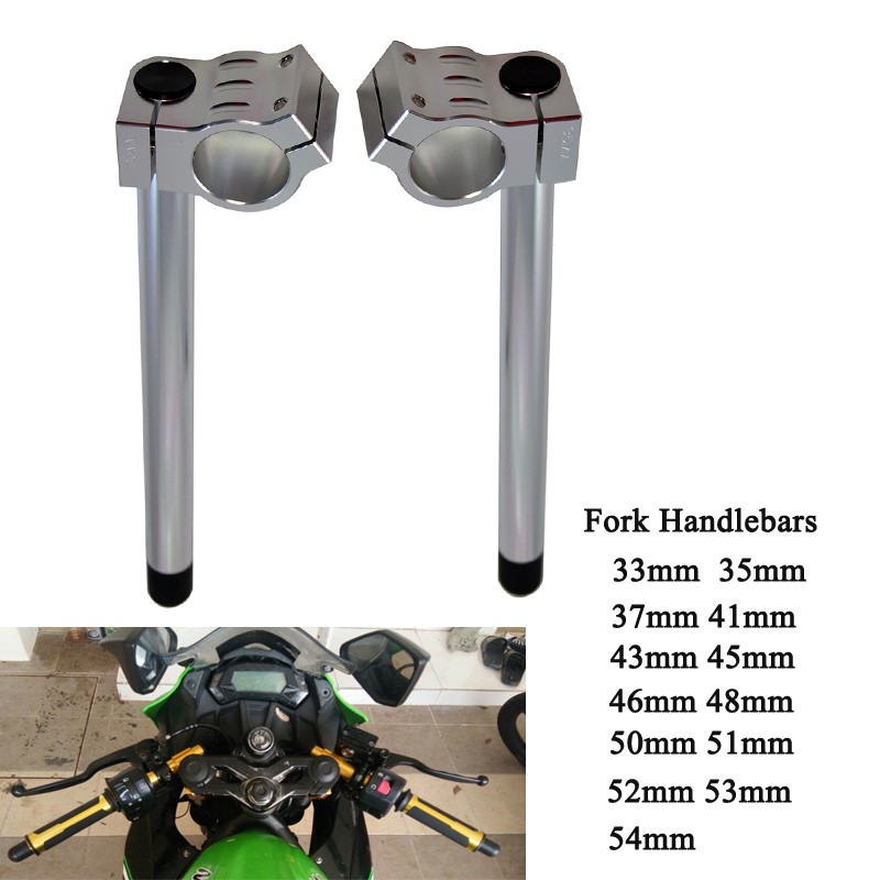 Motorcycle Clip-ons Clip On Handlebar 33mm 35mm 37mm-54mm for Honda ...