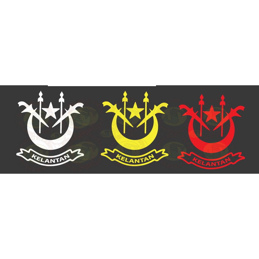 KELANTAN LOGO STICKER, STICKER KERETA, STICKER MOTO STICKER LORI ...