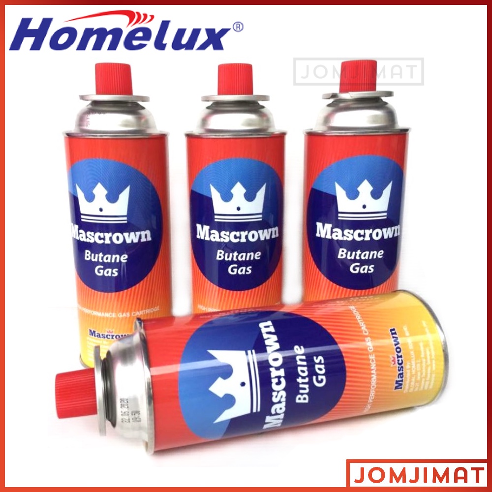 Homelux Mascrown Butane Gas Cartridge Bottle 230g / Portable Gas / Gas ...